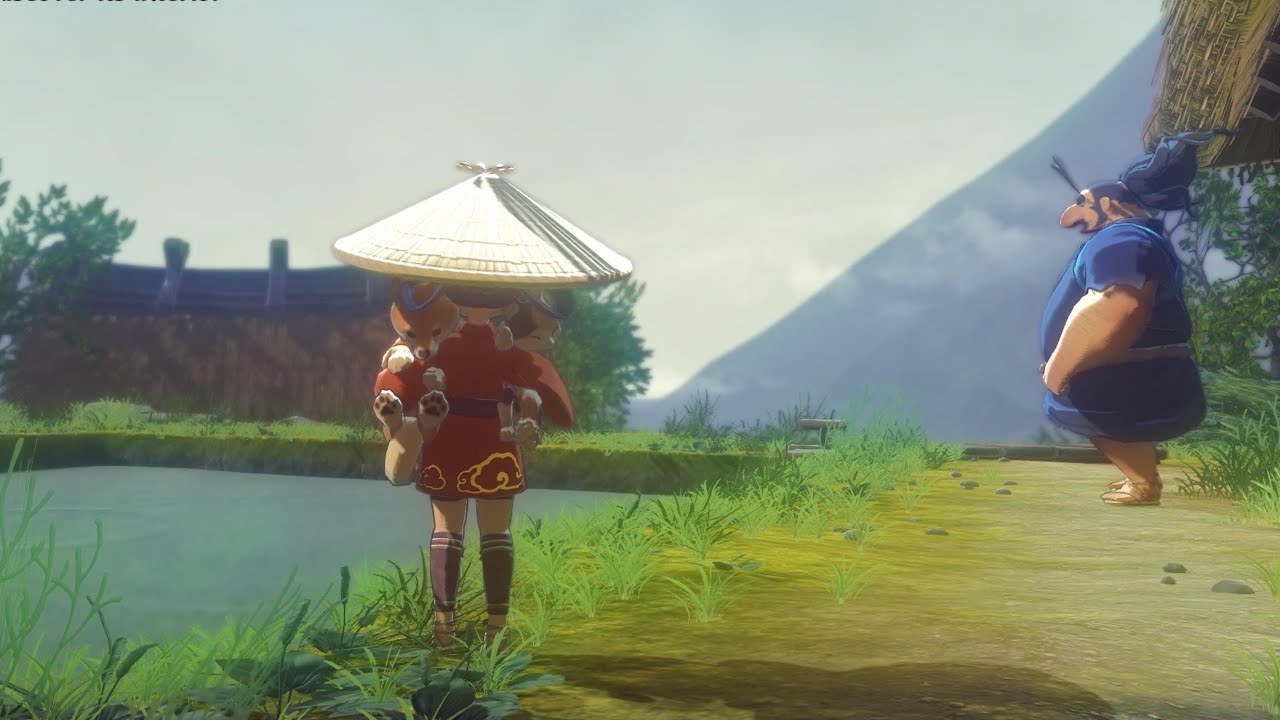 Sakuna: Of Rice and Ruin - Hare's Nest Knoll (+cat =^.^=) - YouTube