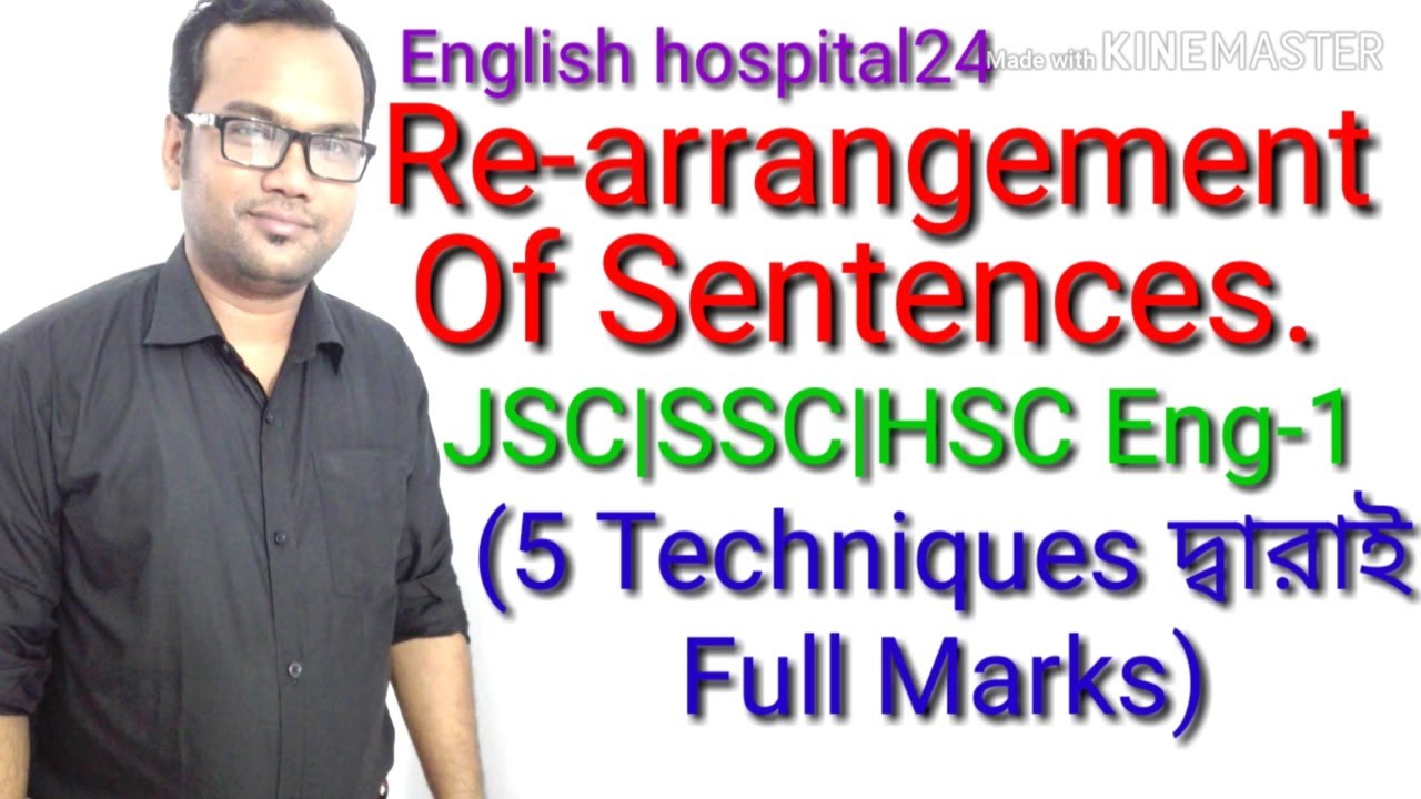 Rearrangement of Sentence|How to rearrange the sentences|Easy ...