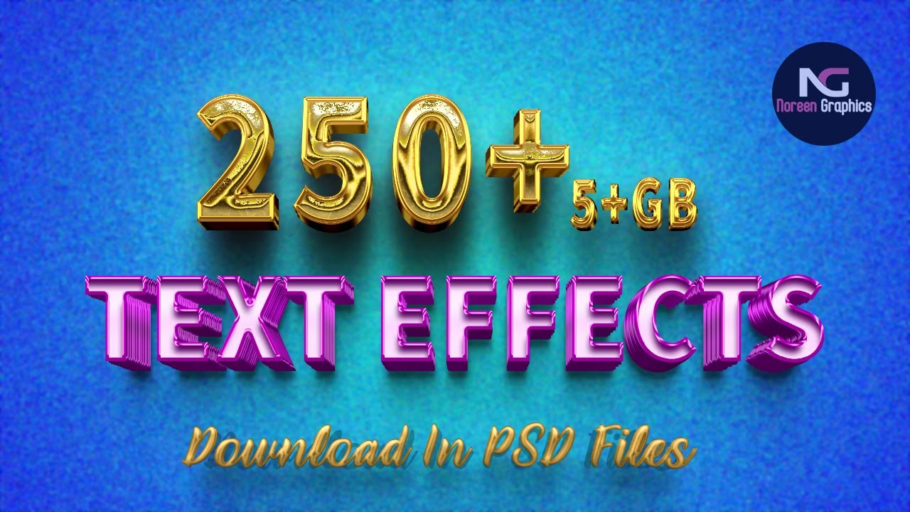 250+ Text Effects Download In PSD PNG JPEG Files |Noreen Graphics ...