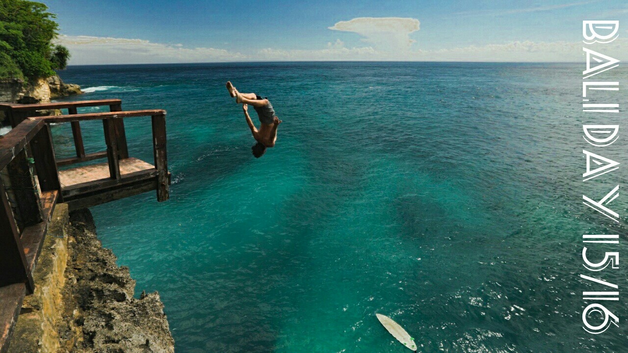 Cliff jumping in Nusa Lembongan - YouTube