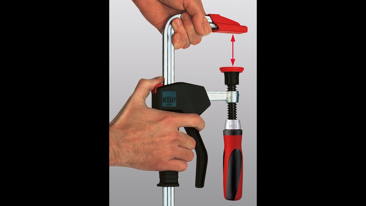 BESSEY PowerGrip One-Hand Bar Clamp - PG - YouTube