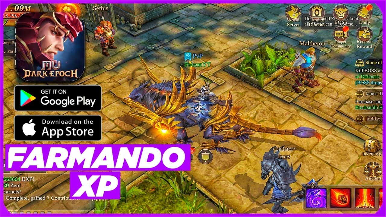 MU DARK EPOCH - FARMANDO XP - YouTube