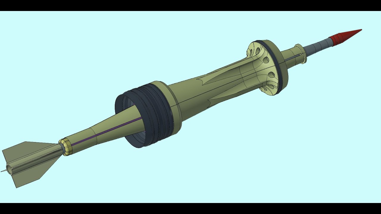 3D model of 3BM69/3BM70 "Vacuum" (?) APFSDS - YouTube