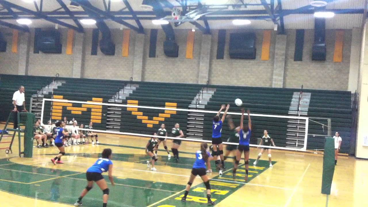 Isabella Rubio at mvh serving n defending. 9/19/14 vball. Frshman - YouTube