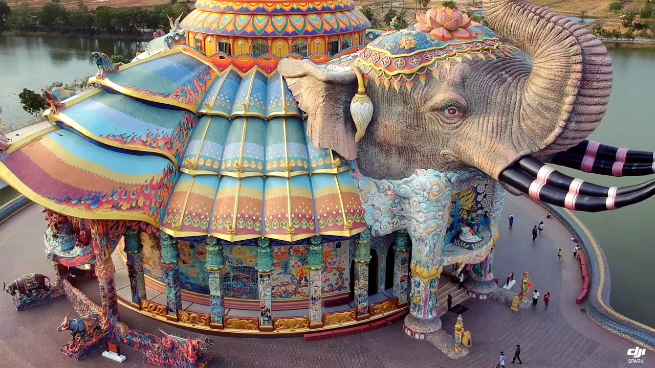 Wat Ban Rai - The Elephant Temple near Dan Khuntod in Korat Province ...