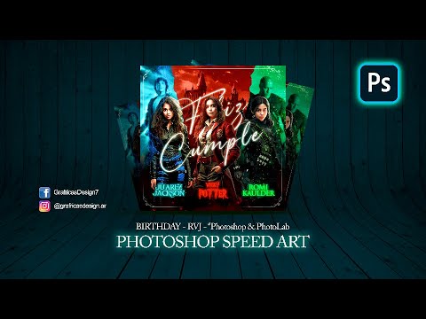 Design Cumple | RVJ | Speed Art - YouTube