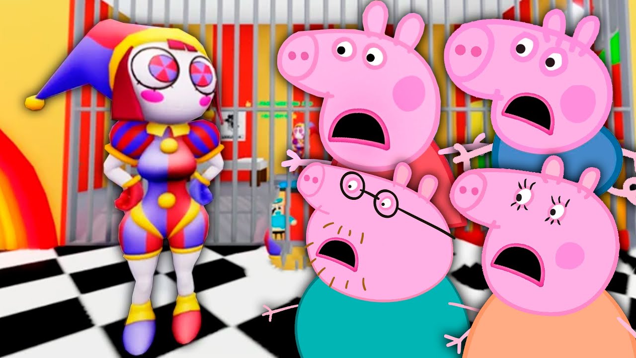 PEPPA PIG ESCAPE THE AMAZING DIGITAL CIRCUS PRISON IN ROBLOX - YouTube