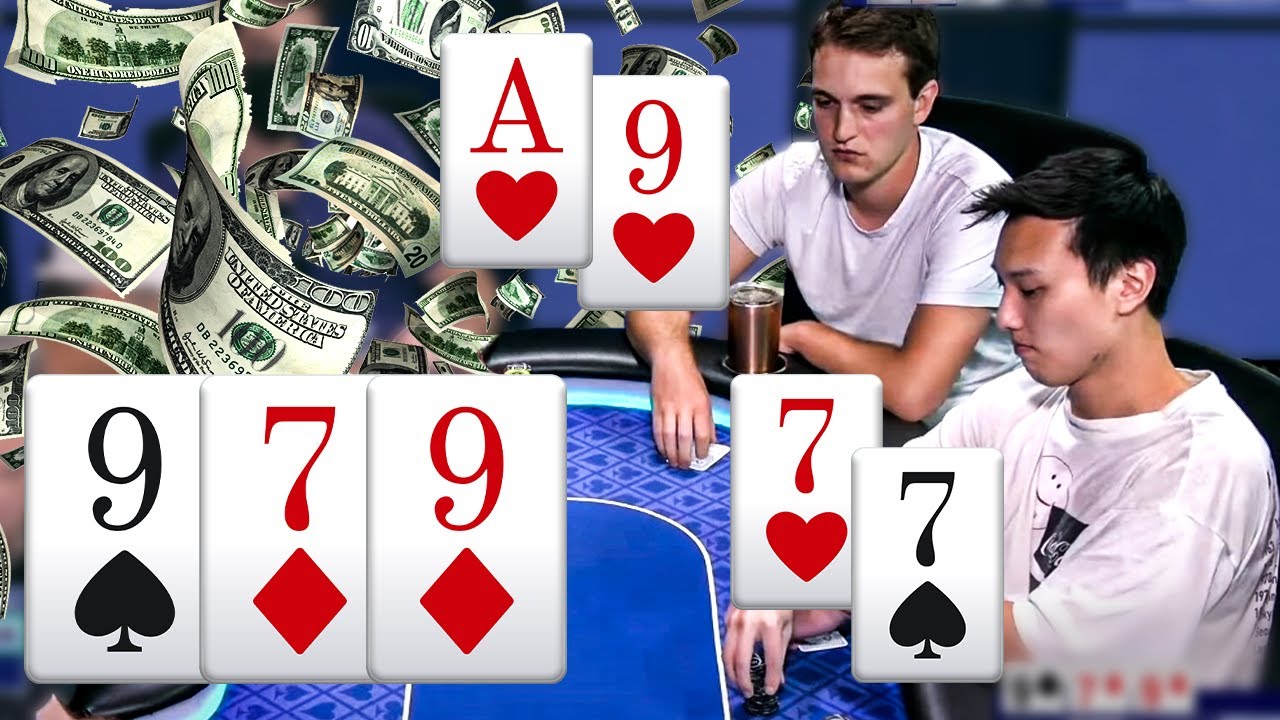 BRUTAL Poker Hand: Full House vs Trips on Monster Flop - YouTube