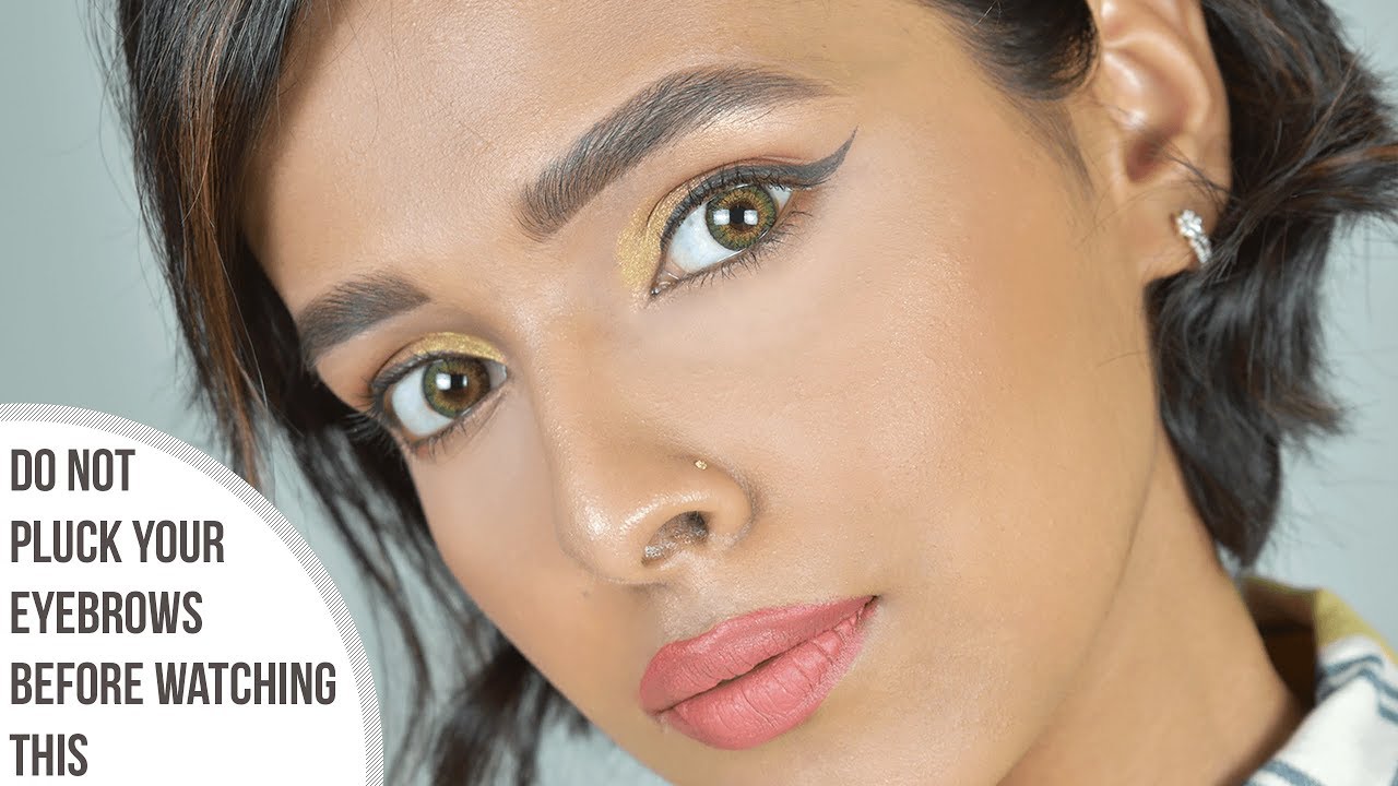 Natural,Bushy Feather Brows Tutorial - YouTube