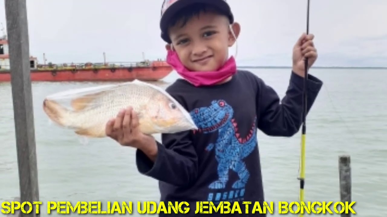 Strike Ikan Merah Tompel Bang Furqon Di Pembelian Udang Jembatan ...