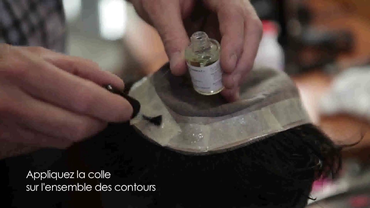 Pose complément capillaire homme (3-4) - YouTube