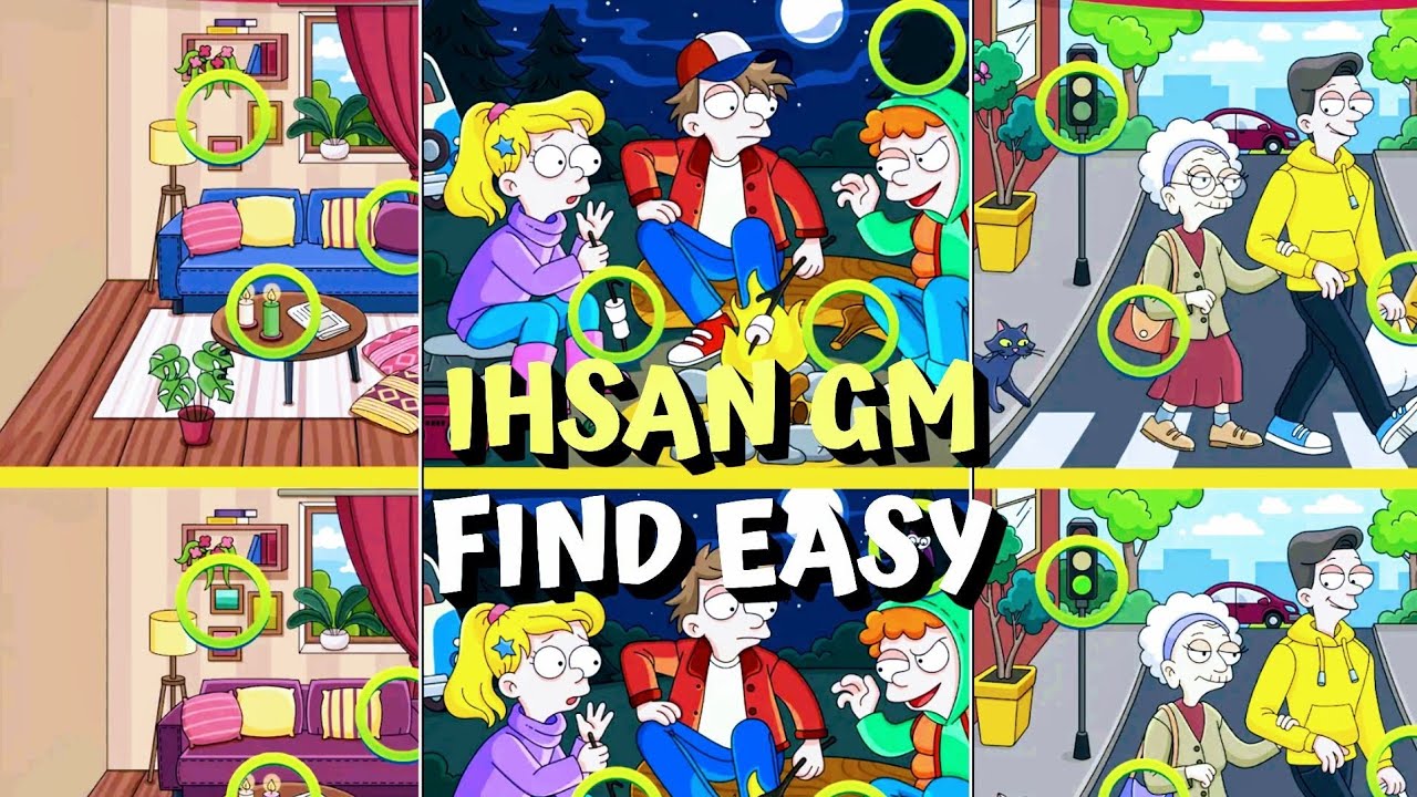 MENCARI PERBEDAAN GAMBAR GAME FIND EASY #1 - YouTube
