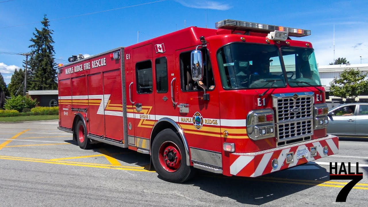 Maple Ridge Fire Rescue - Engine 1 Responding - YouTube