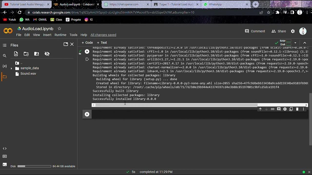 Tutorial Upload Audio Python menggunakan library librosa - YouTube