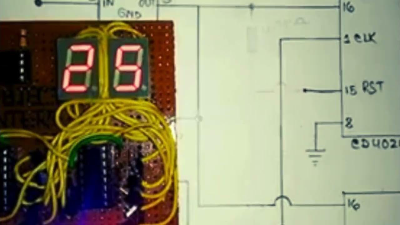 0 to 99 Number Seven Segment LED Visitor Counter PCB DIY Kit CD4026 LDR - YouTube