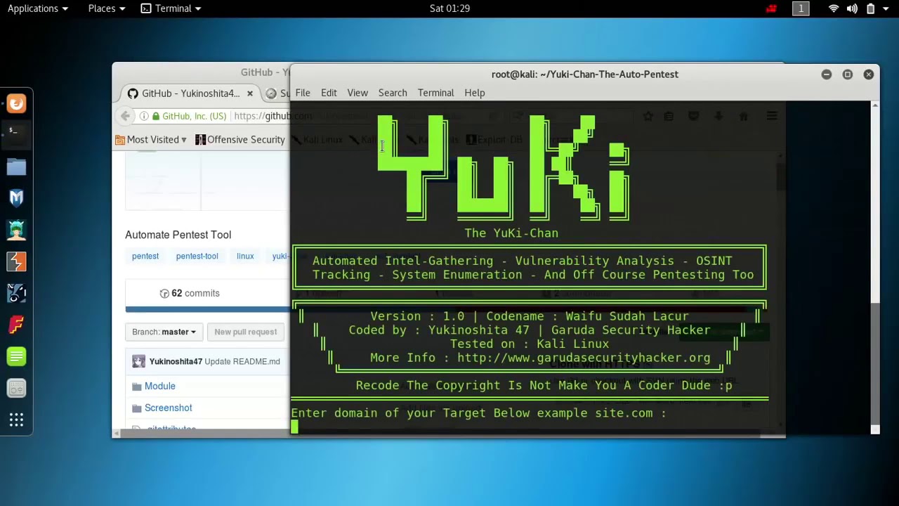 Yuki Chan The Auto Pentest on Kali Linux - YouTube