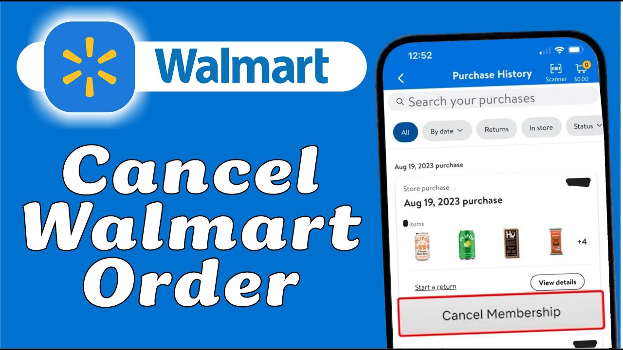 How To Cancel Walmart Order (App or Website) - YouTube