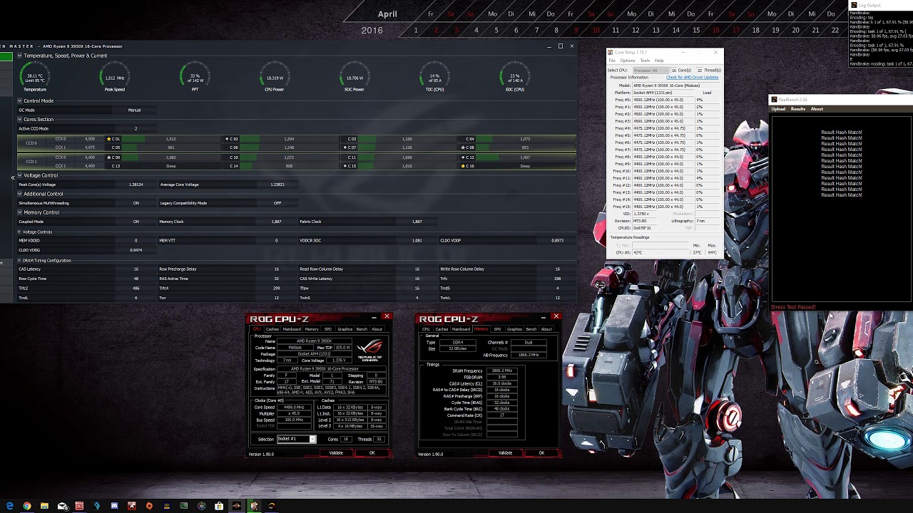AMD Ryzen 3950x 16 Cores/32 Threads CCX Overclock Part II - YouTube