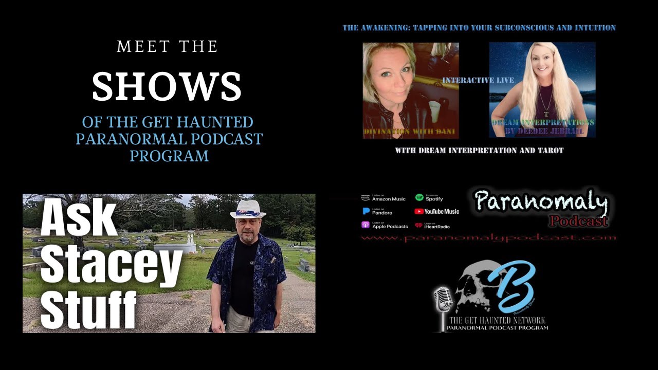 Meet The Shows of the Get Haunted Paranormal Podcast Program - YouTube