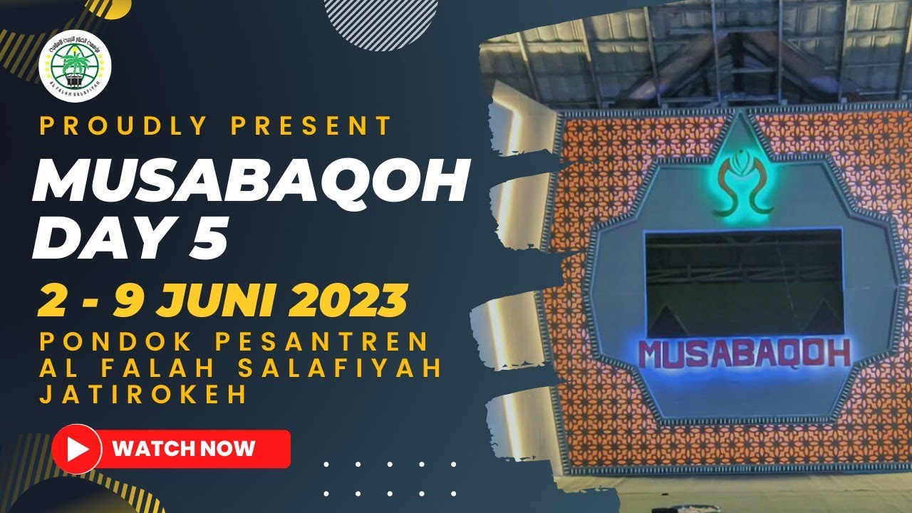 [LIVE] Musabaqoh Day 5 - YouTube