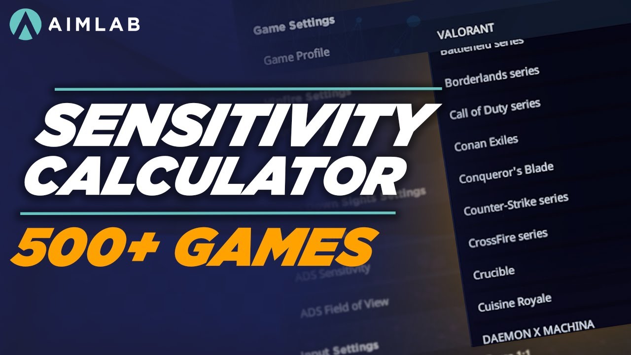 How To Convert Your Sensitivity To Any Game In Aim Lab 500 Games
