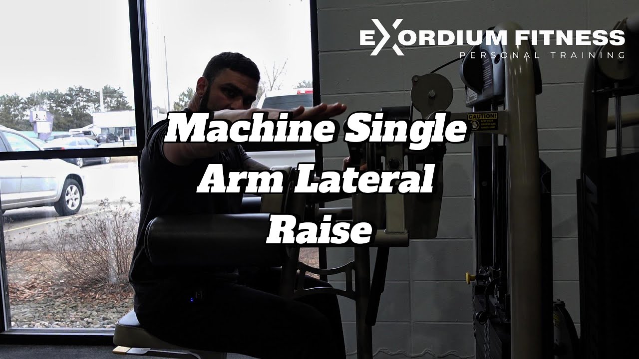 Machine Single Arm Lateral Raise - YouTube