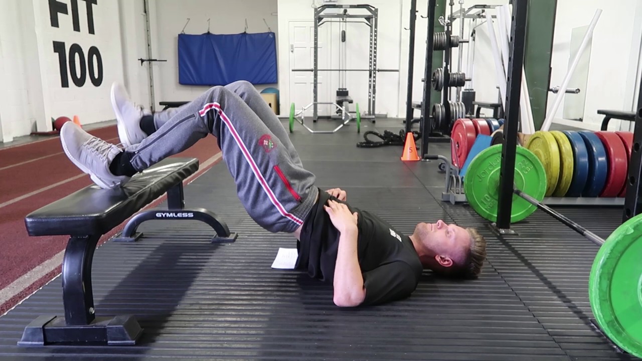 Single Leg Hamstring Bridge Slow Eccentric - YouTube