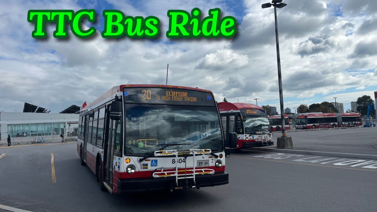 Toronto TTC 20 Cliffside Bus Ride - Full Route Westbound 10/20/2025 ...