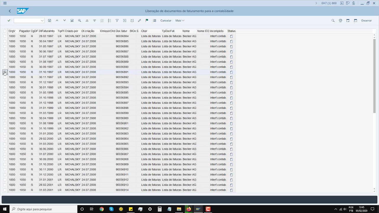 33 - Módulo SD Liberação de documentos de faturamento para ...