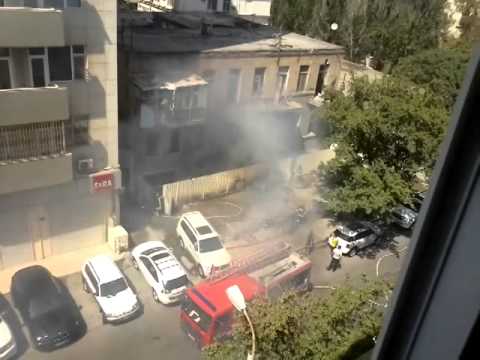 Süleyman Rüstəm 54-də yanğın.12.08.2014