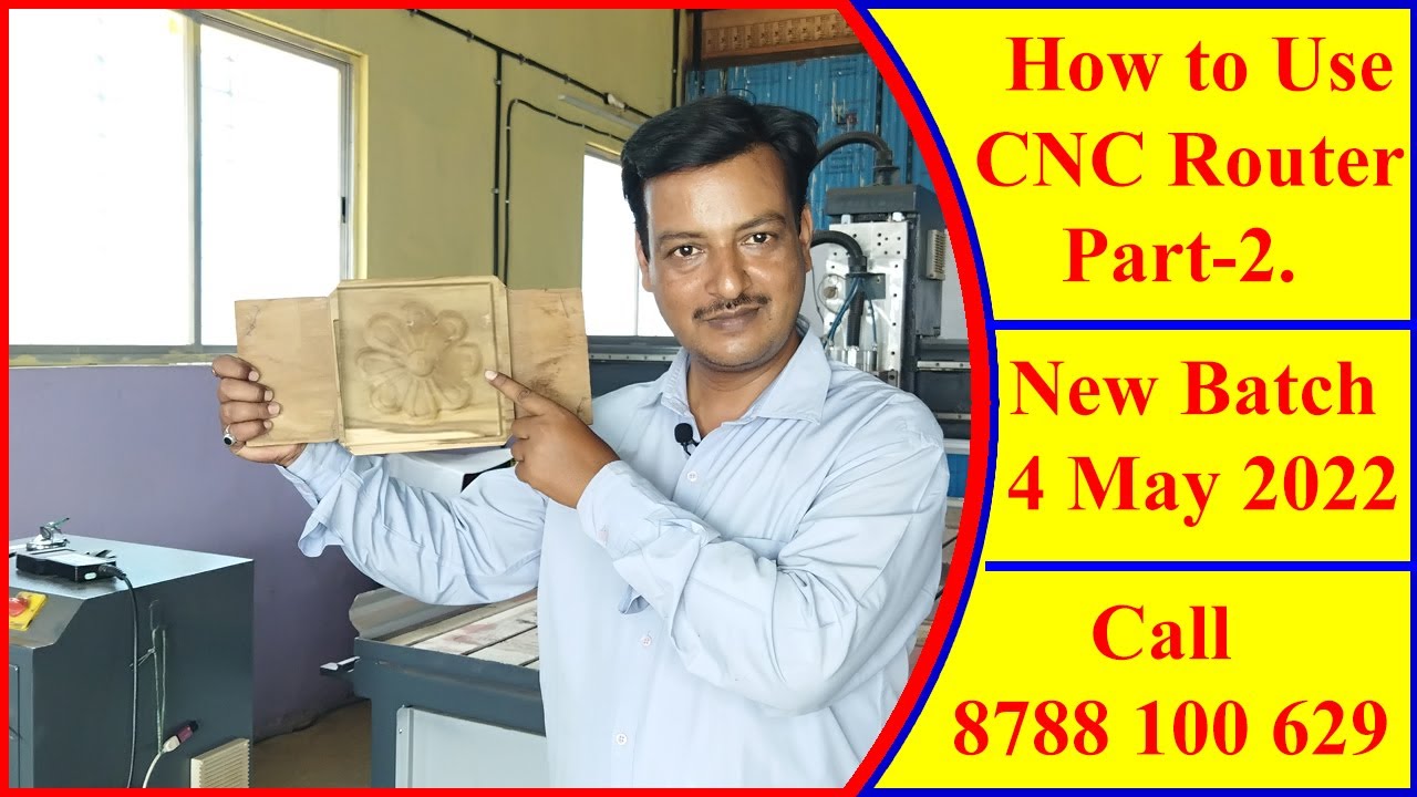 CNC Router Training Part 2 / CNC ROUTER, Art Cam, Auto Cad, Designing ...