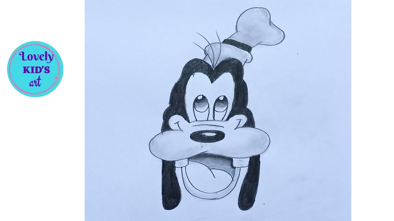 Goofy Pencil Drawing