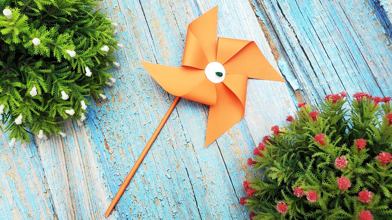 Easy Crafts With Paper | Handmade Paper Windmill | How To Make Easy ...