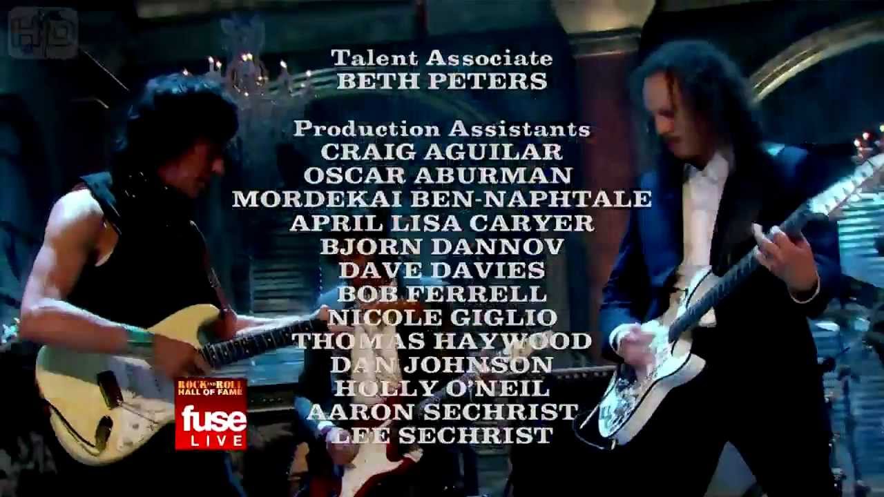 End Credits - (Rock & Roll Hall of Fame induction 2009) [HD] - YouTube