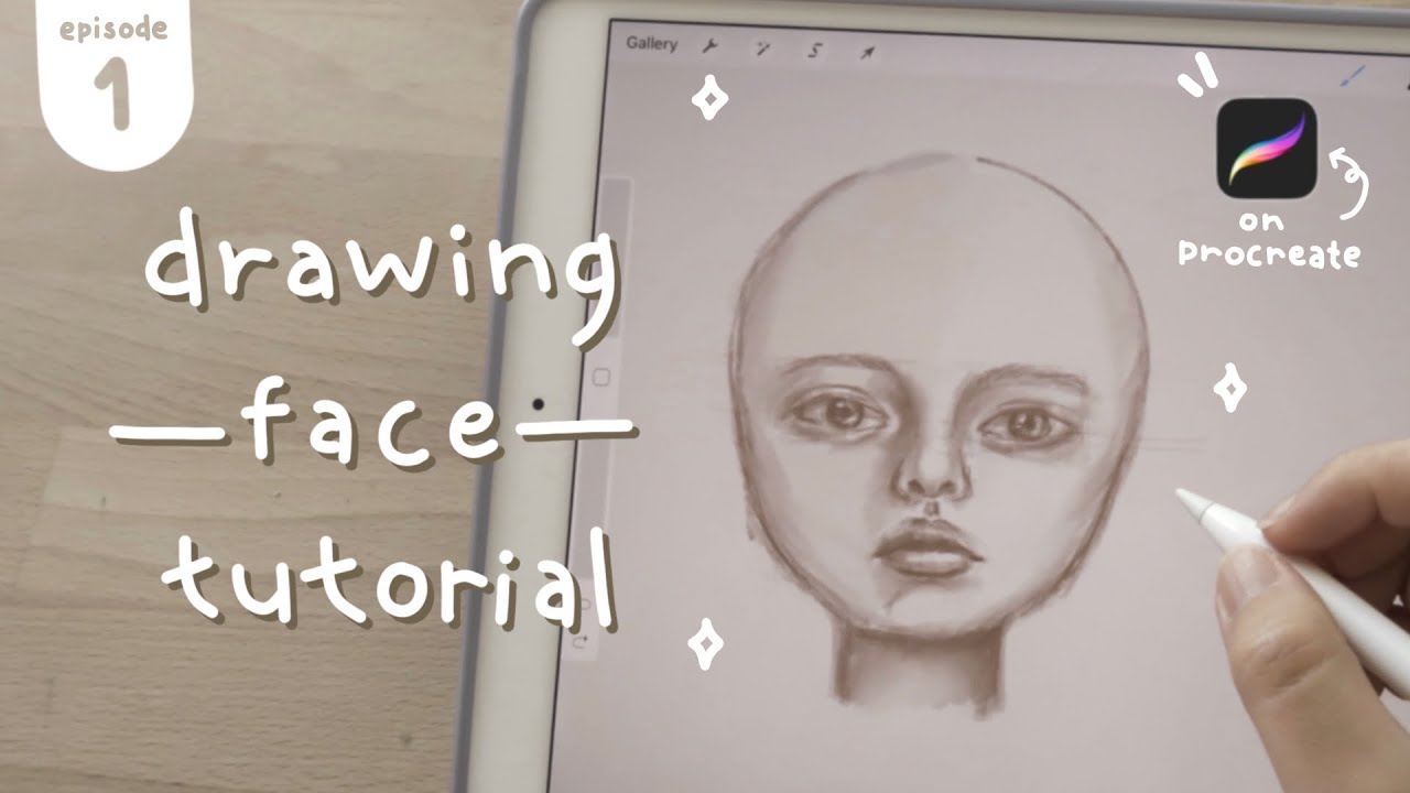 How I Draw Face on IPAD สอนวาดหน้าคน👩🏻 : Art Tutorial ep.1 | mackcha ...