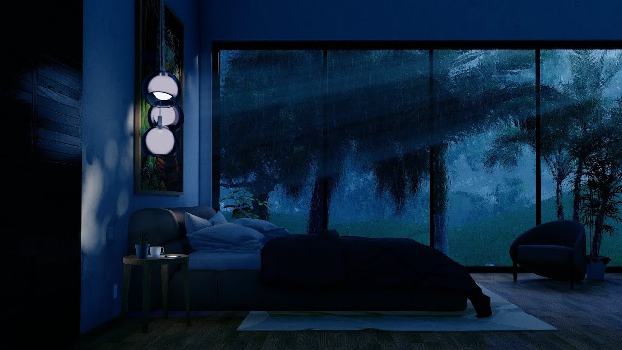 TROPICAL RAINSTORM Sounds for Sleeping | 10 HOURS | Sleep and ...