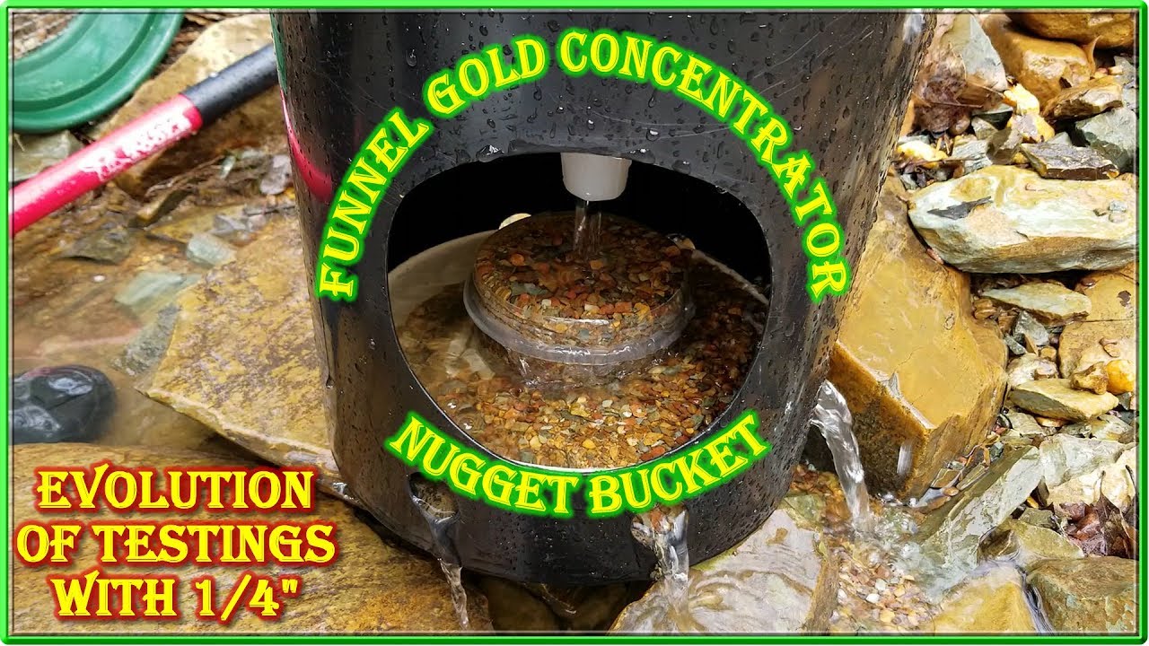 Funnel Gold Concentrator Nugget Bucket Trap 1/4 Inch Evolutions of ...