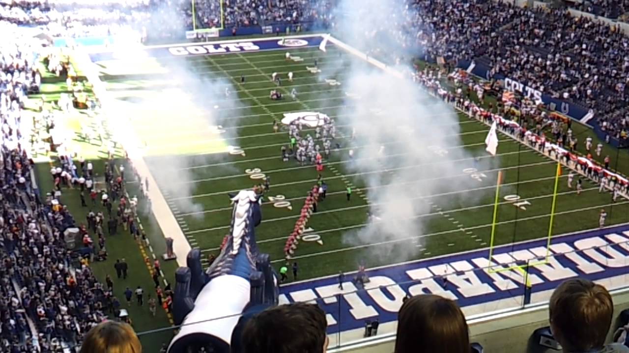 Colts vs Browns 10-21-2012 Colts starting lineup - YouTube