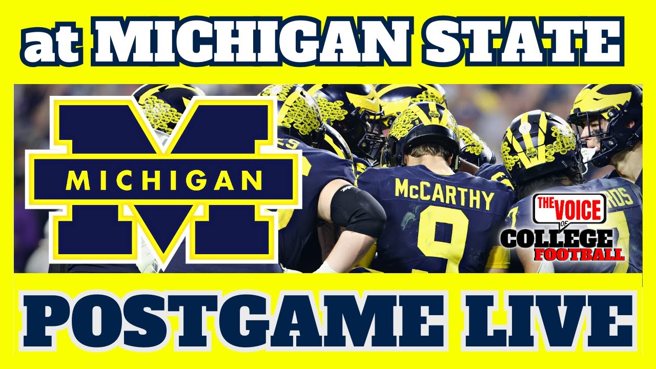 MICHIGAN - Michigan State Postgame LIVE / REVENGE - YouTube