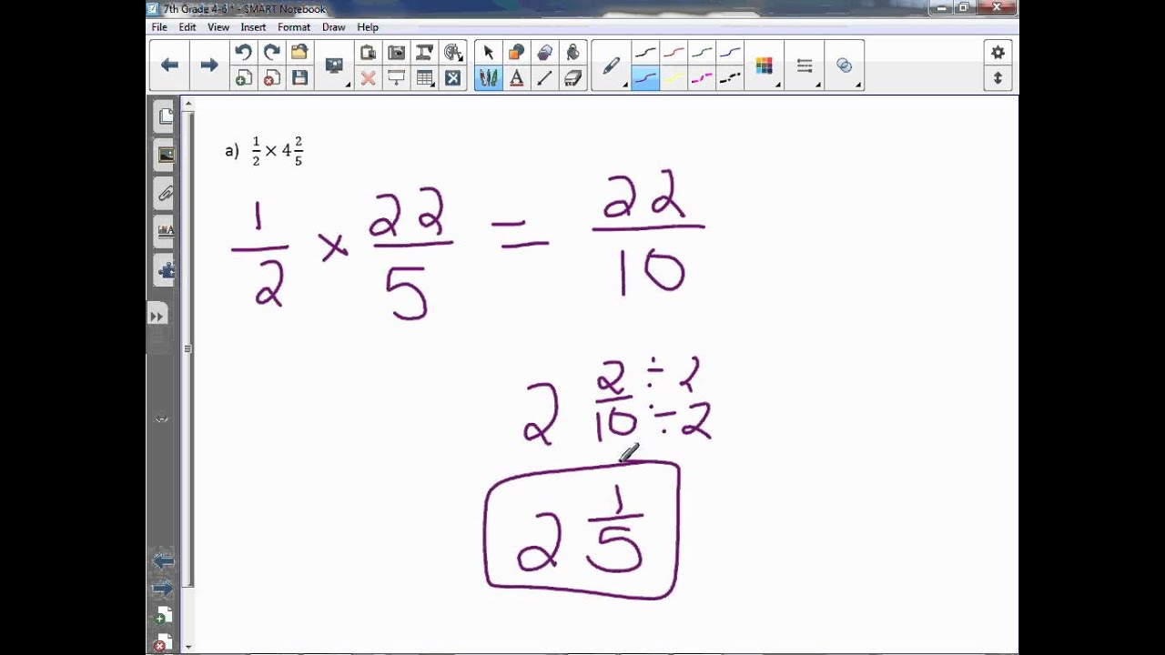 7th Grade 4 6 Multiply Fractions YouTube 7th-grade-4-6-multiply-fractions-youtube