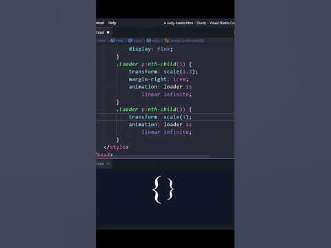 Curly Bracket Animated Loader using CSS #cssanimation #creativity - YouTube