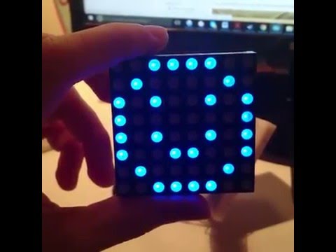 Arduino LED Matrix Smiley/Frowny - YouTube