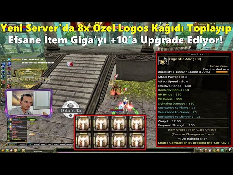 xVivir - Yeni Server'da 8x Özel Logos Kağıdıysa Efsane İtem +10 Giga Upgrade Ediyor! | Knight Online