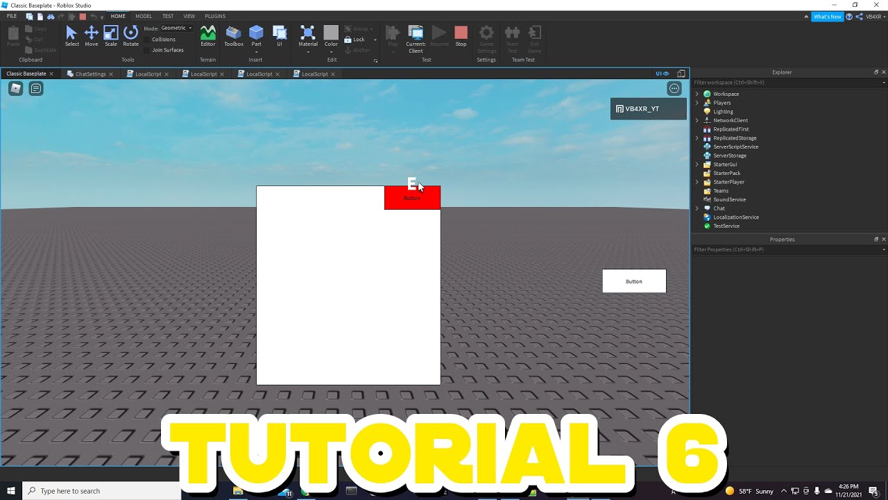 Roblox Studio - How to Click a Key For The Gui to Open! - YouTube