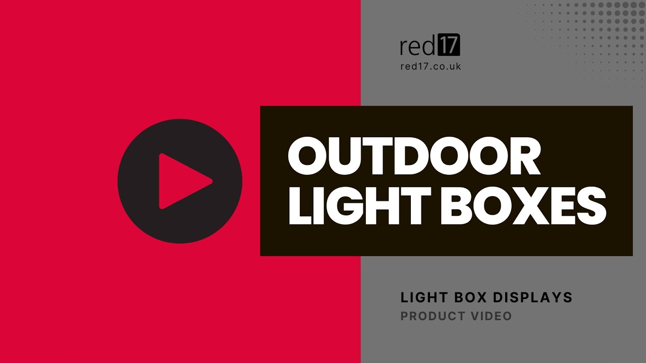 Outdoor Light Boxes - product video by red17 - YouTube