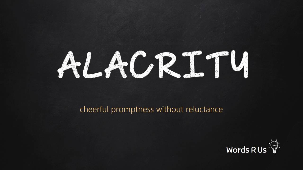 How to Pronounce ALACRITY in American English - YouTube