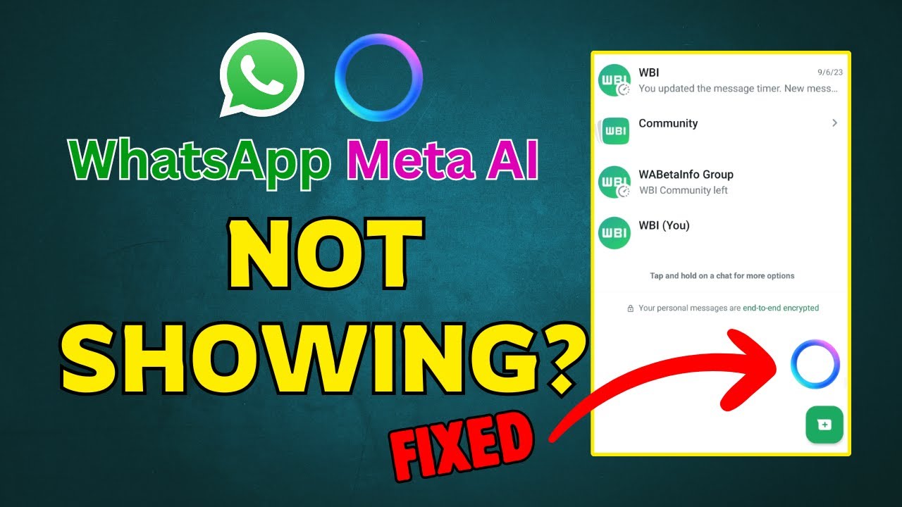WhatsApp Meta Ai Not Showing | How to Use Meta Ai in WhatsApp | 3 Ways ...