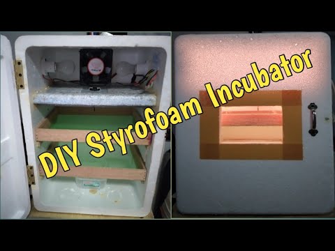 DIY Styrobox egg incubator 60 eggs capacity. - YouTube