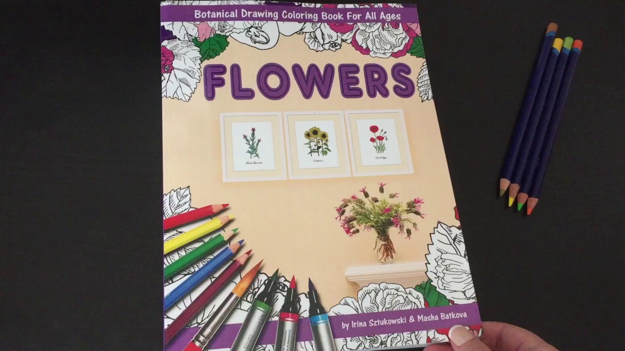 The Coloring Book "FLOWERS" - YouTube