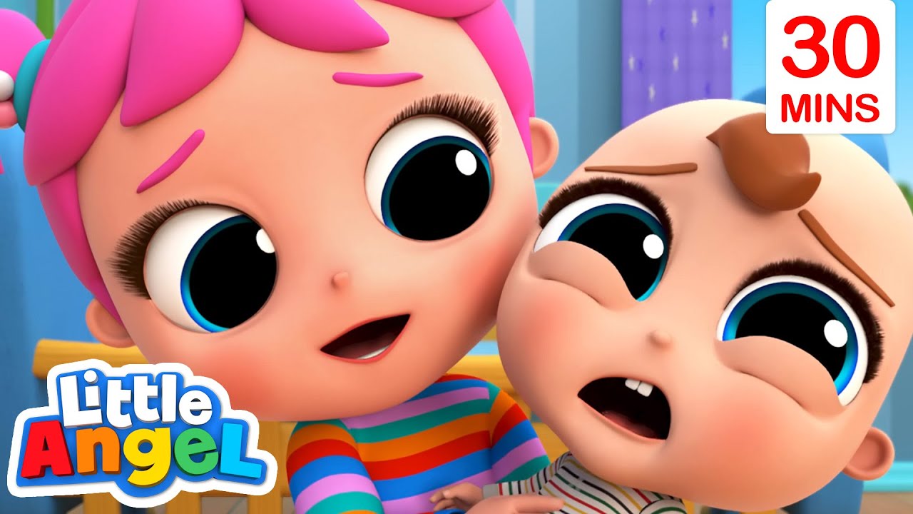 Taking Care Of Baby Brother | Little Angel | Monster Cartoon for Kids ...